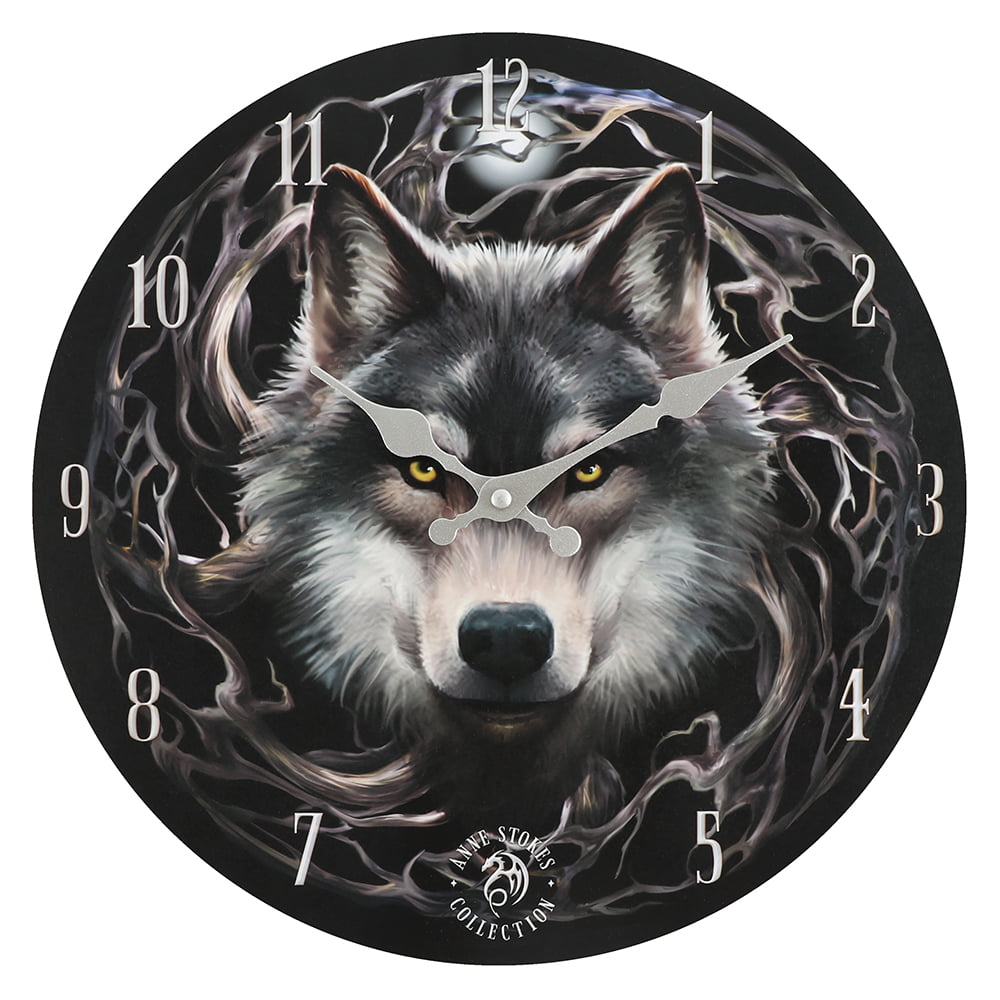Night Forest Wall Clock by Anne Stokes - Pen-Y-Coed Castle - Gift Shop