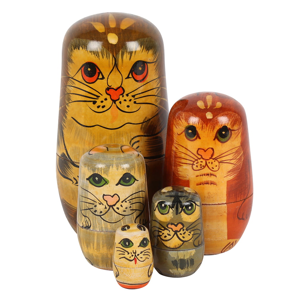 Cat Russian Doll - Pen-Y-Coed Castle - Gift Shop